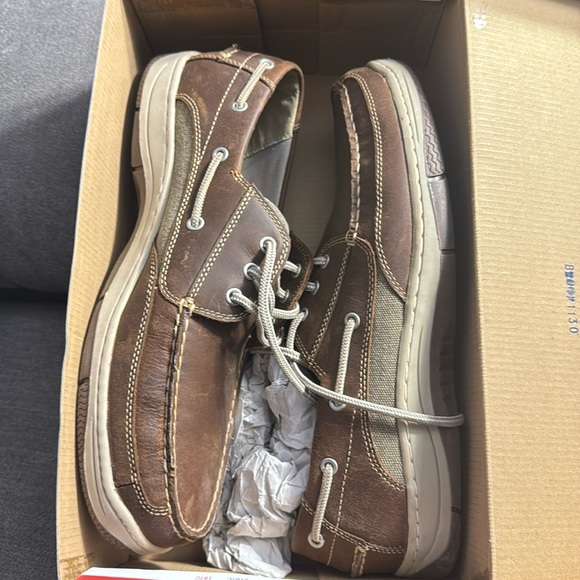 Chaps | Shoes | Chaps Mens Tan Leather Boat Shoeslace Up Size 3 Sku ...
